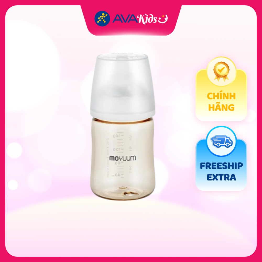 3rd generation PPSU Moyuum wide neck plastic milk bottle 170 ml (1 - 3 months) | Shopee Malaysia