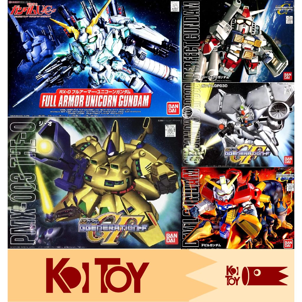 [Genuine] SD BB FA Unicorn, The-O, Dendrobium, Devil, Perfect Gundam ...