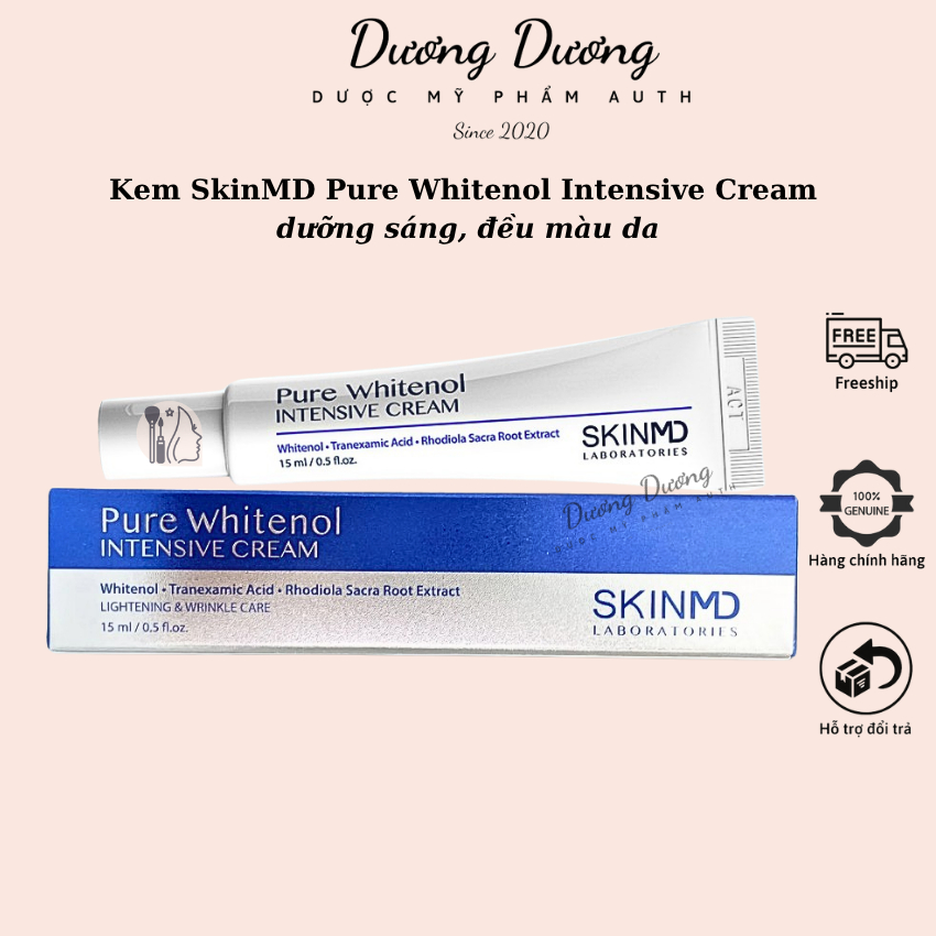 SkinMD Pure Whitenol Intensive Cream for brightening and even skin tone ...