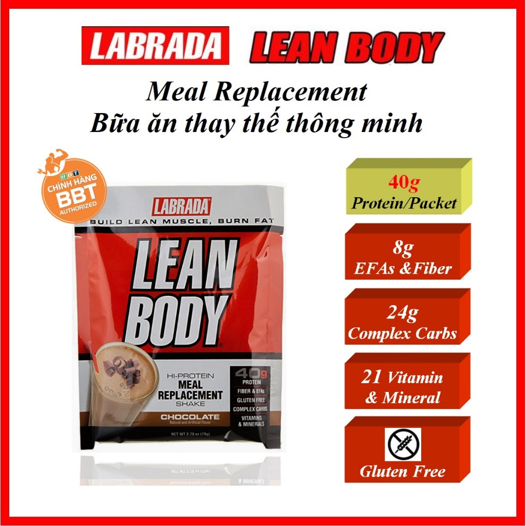 Labrada Lean Body Set 05 packs - Convenient meal replacement, Protein ...