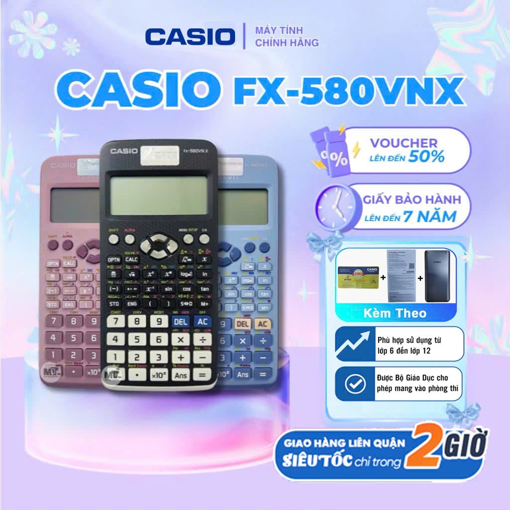New generation CASIO Fx 580VN X calculator (Blue) - Cheap Calculator ...