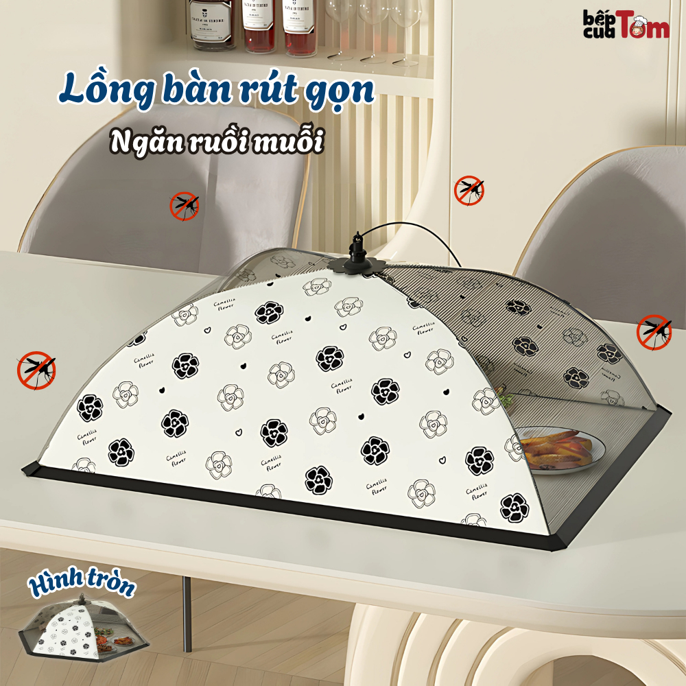 Bepcuatom Multifunctional Folding Table Cage, Insect-Proof Mesh Fabric ...