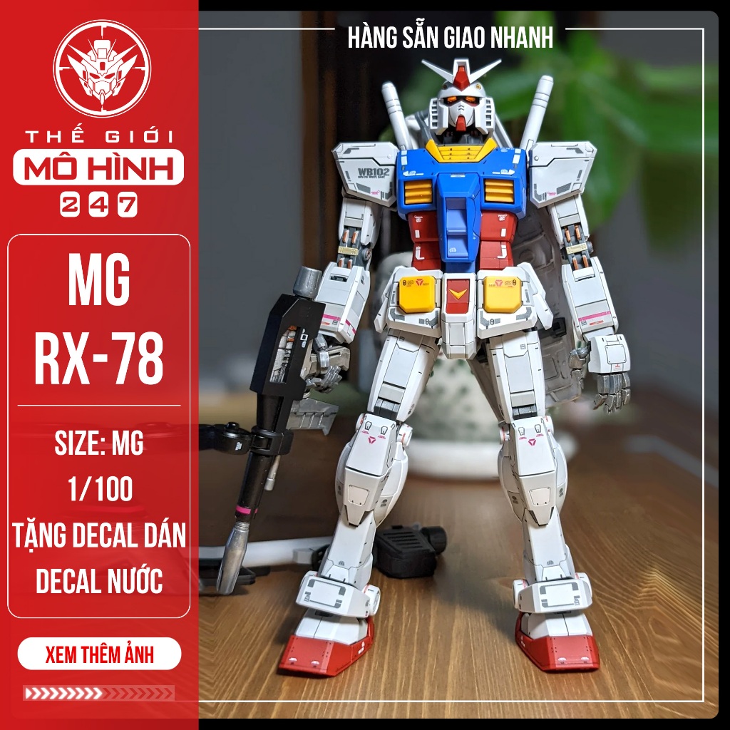 (Free Water Decal + Sticker) 1/100 scale MG RX-78 6628 Daban assembly ...