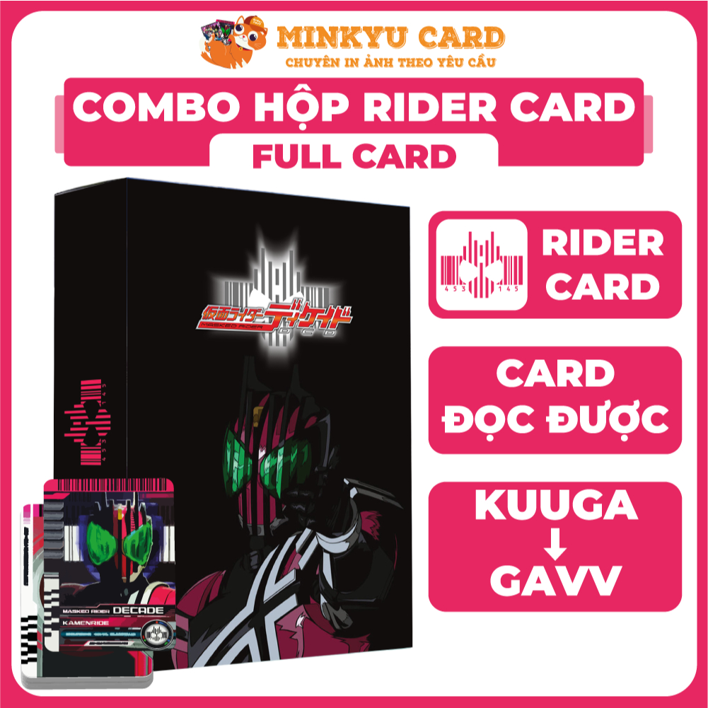 [Exclusive] Cool Kamen Rider Decade Rider Card Box Combo Can Read ...