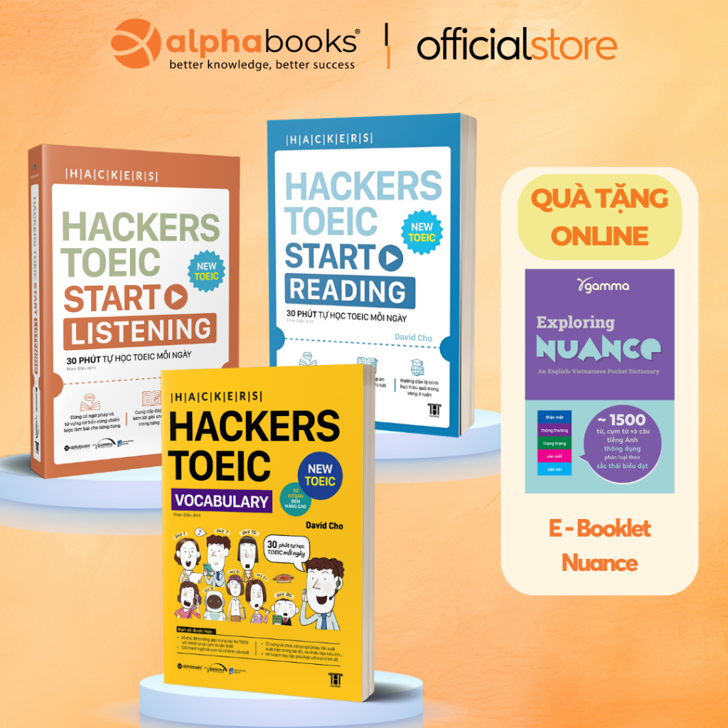 Book > TOEIC Hackers Combo: VOCABULARY + READING + LISTENING ...
