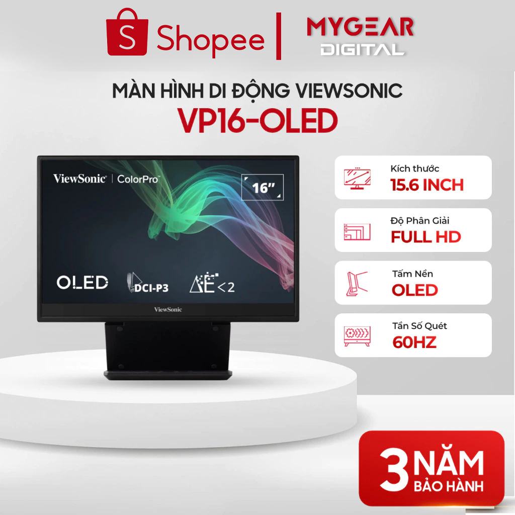 ViewSonic VP16-OLED Portable Monitor 15.6 inch Full HD 60Hz 1ms OLED - | Shopee Malaysia