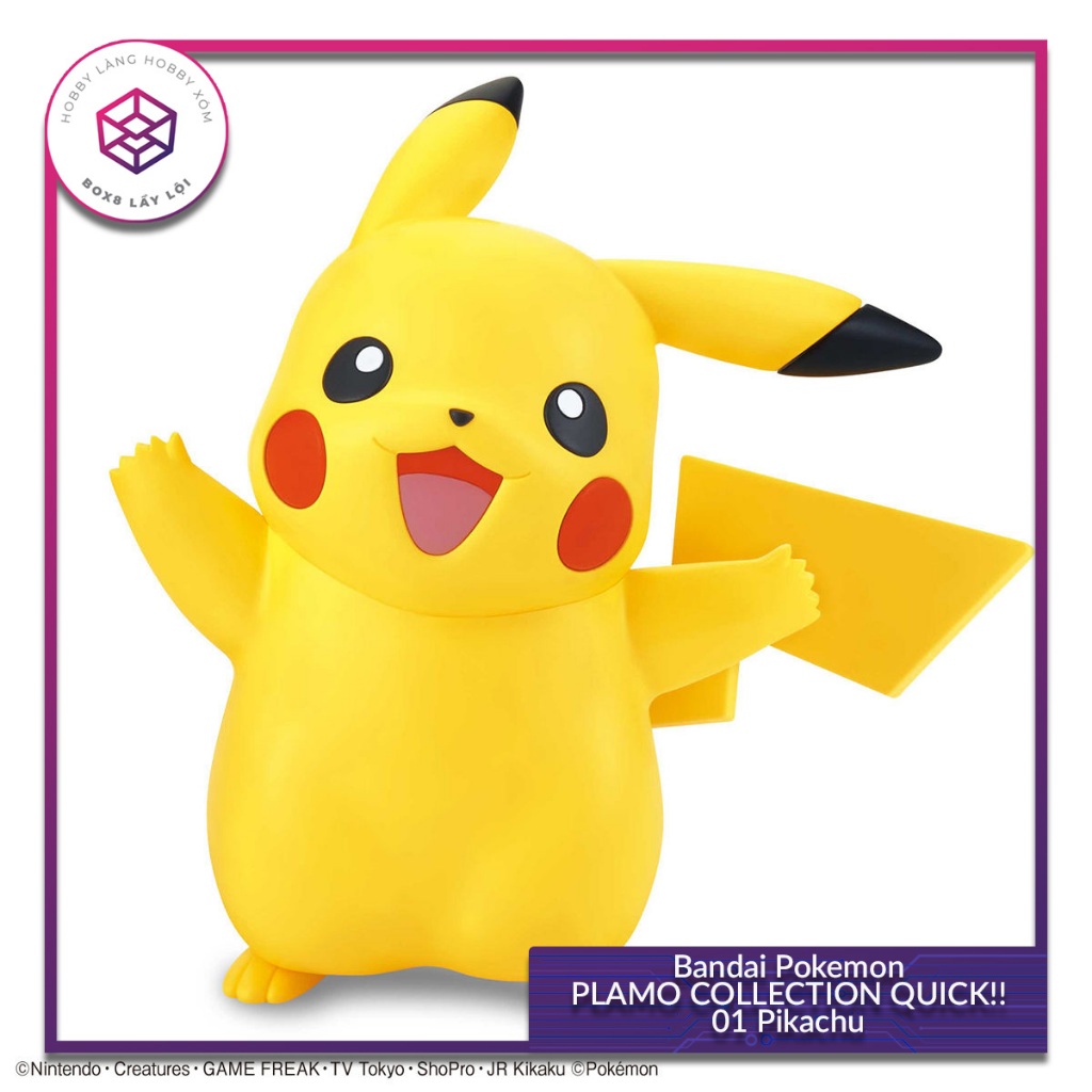 Bandai Pokemon PLAMO COLLECTION QUICK!! 01 Pikachu [GDB] [MKB] | Shopee Malaysia