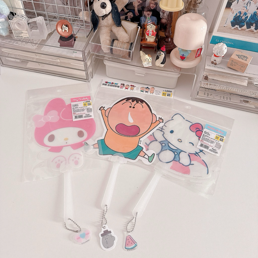 Daiso Korean handheld plastic fan | Shopee Malaysia