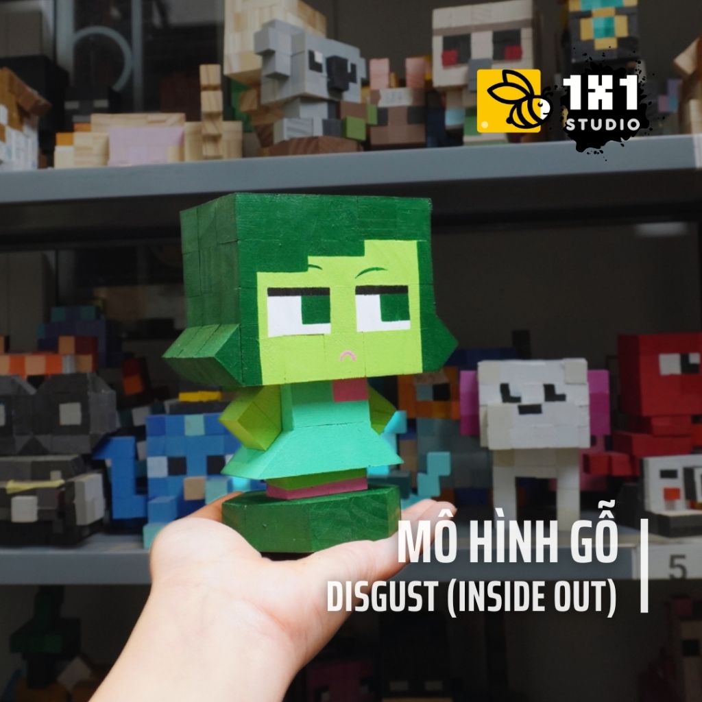 Disgust (Inside Out) Wooden Model | Handmade Production | Collectible ...