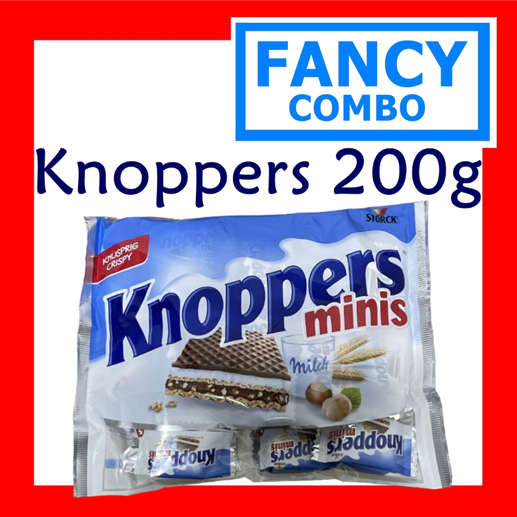 Knoppers Minis 200g – Delicious crispy mini cream sponge cake from ...