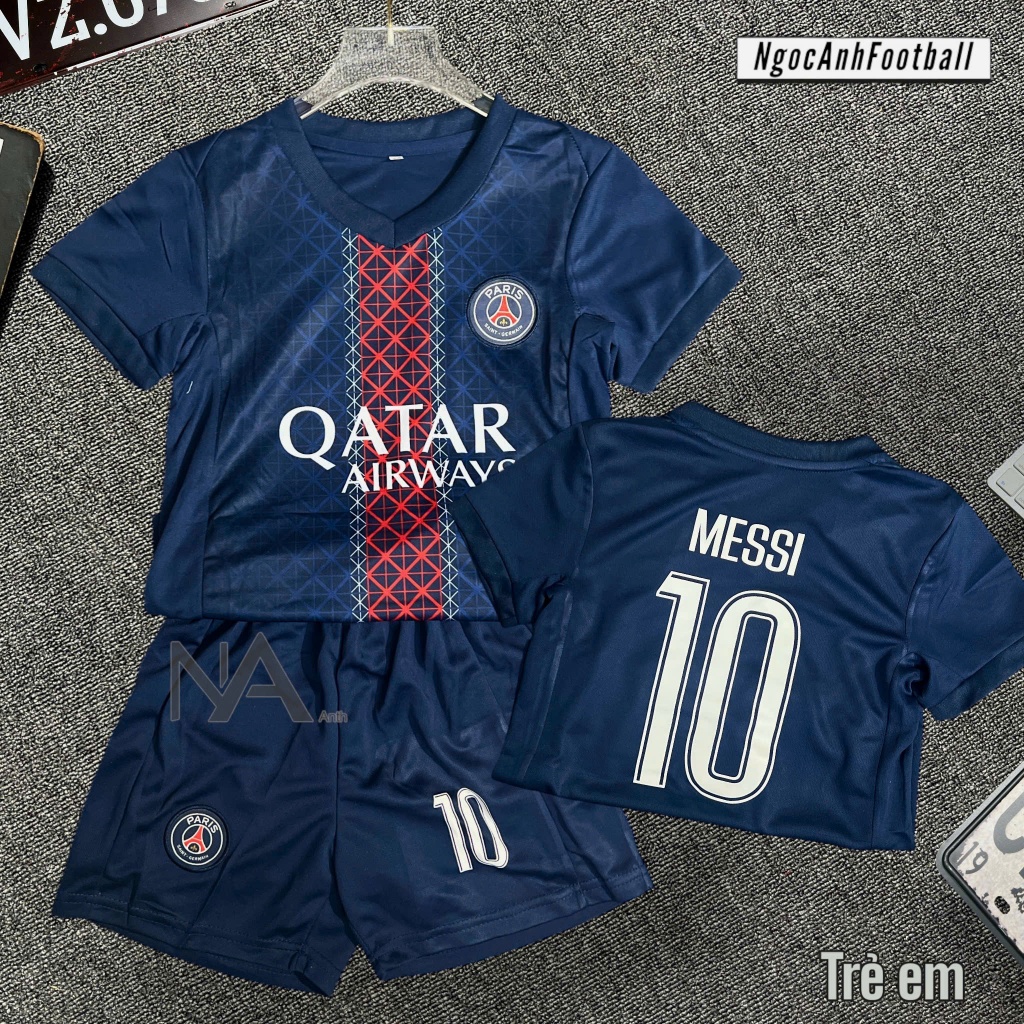 PSG 2025 Children's Football Kit | Messi No. 10 | Print name and number ...