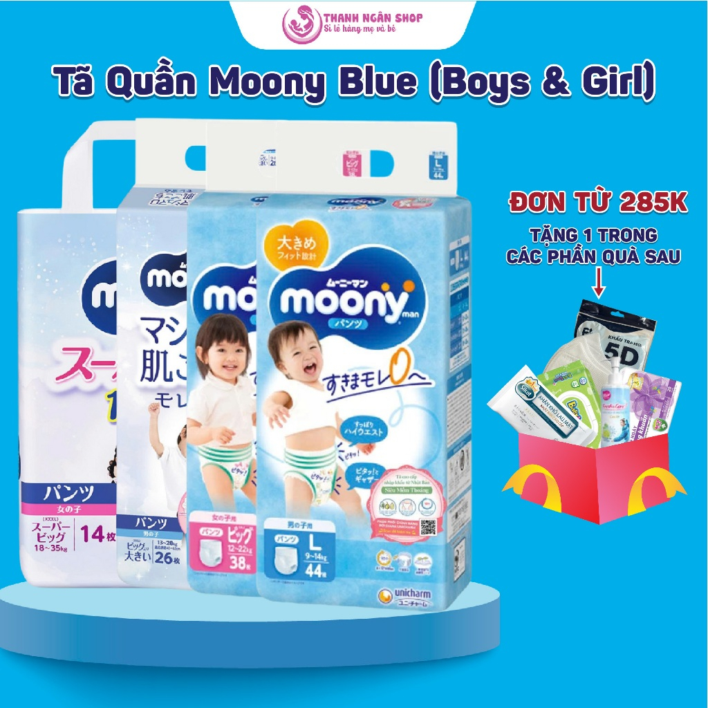 Moony Blue Diapers - Moony Blue for Boys and Girls from 6 Kg to 30 Kg ...