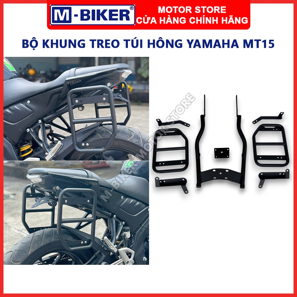 Yamaha MT15 Side Bag Hanging Frame Set, Yamaha MT15 Side Bag Rack ...