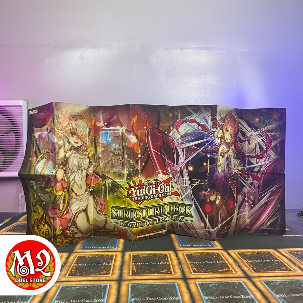 Paper playmat and accessory card in Yugioh Beware of Traptrix Structure ...