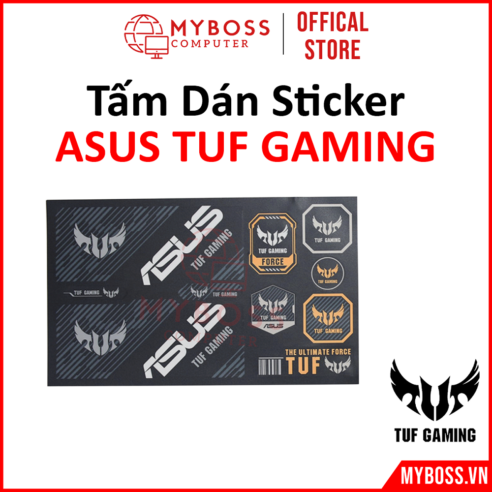 ASUS TUF Gaming Sticker Set for PC & Laptop Decoration Extremely ...