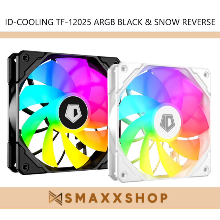 ID-COOLING TF-12025-ARGB REVERSE Radiator Fan (REVERSE)/ Black & White ...