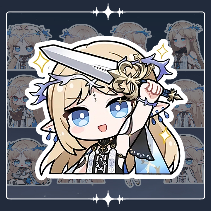 [Wuthering Waves] cartethyia Sticker - cartethyia chibi Sticker ...