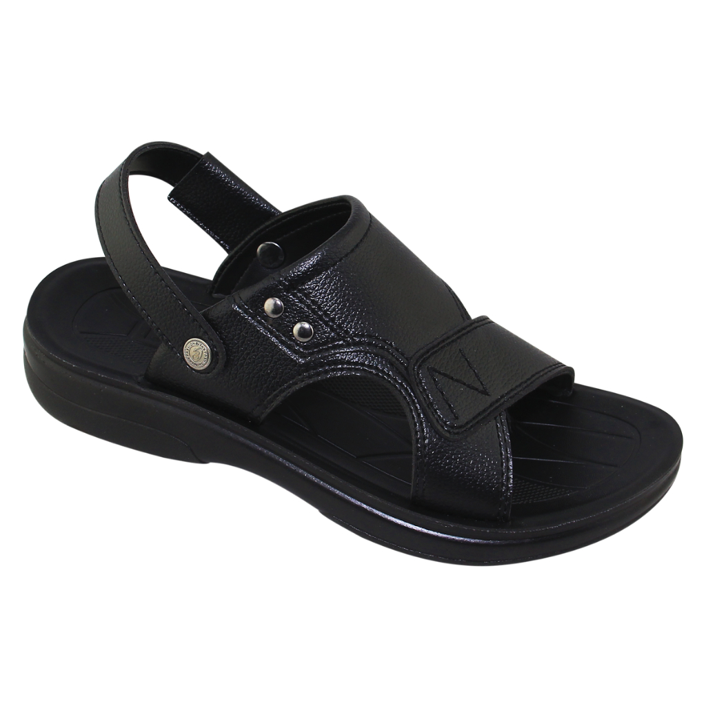 Bita's SUM.130 Men's Flat Sandal (Black + Brown + Yellow) | Shopee Malaysia