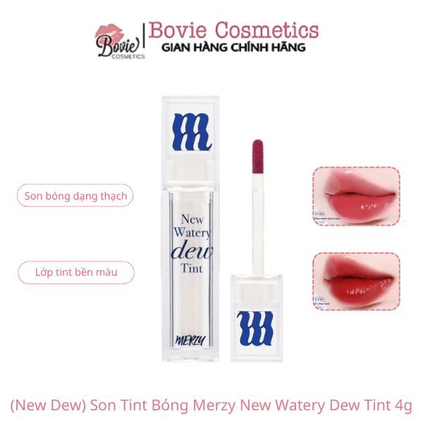 [NEW Dew] Merzy The Watery Dew Tint Korean Glossy Lipstick, Long Lasting for Plump, Moisturized ...