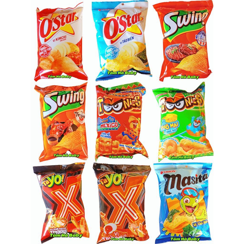 Orion snacks pack 28g - 33g (ostar, swing, masita, tao, Toonies, Maxx ...