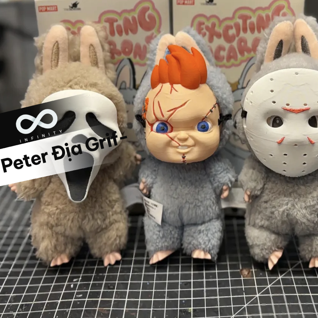 Labubu Mini Horror Mask Collection – Ghostface, Jason and Chucky ...