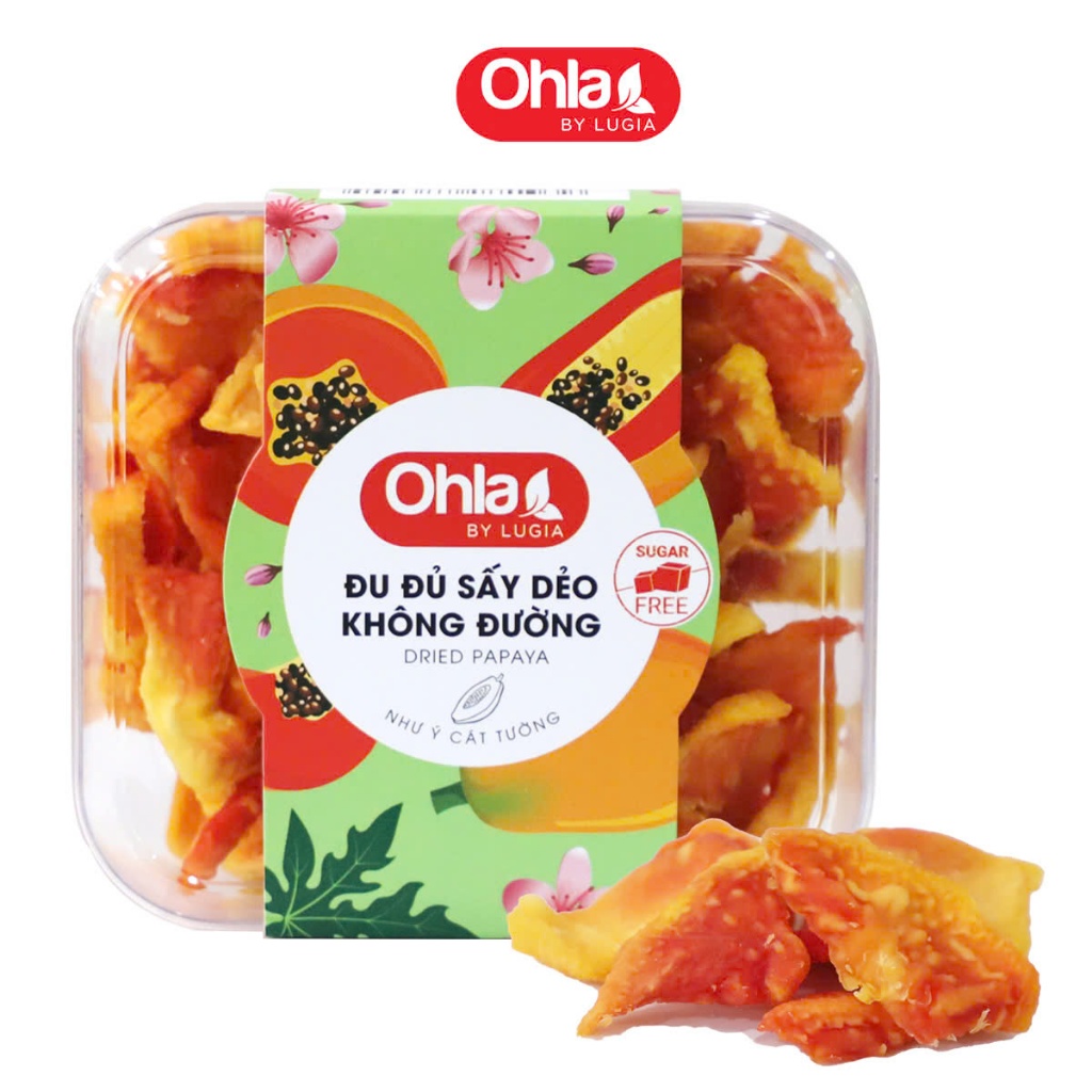 Ohla Sugar-Free Dried Papaya 200g - Selected Natural Fresh Fruit ...