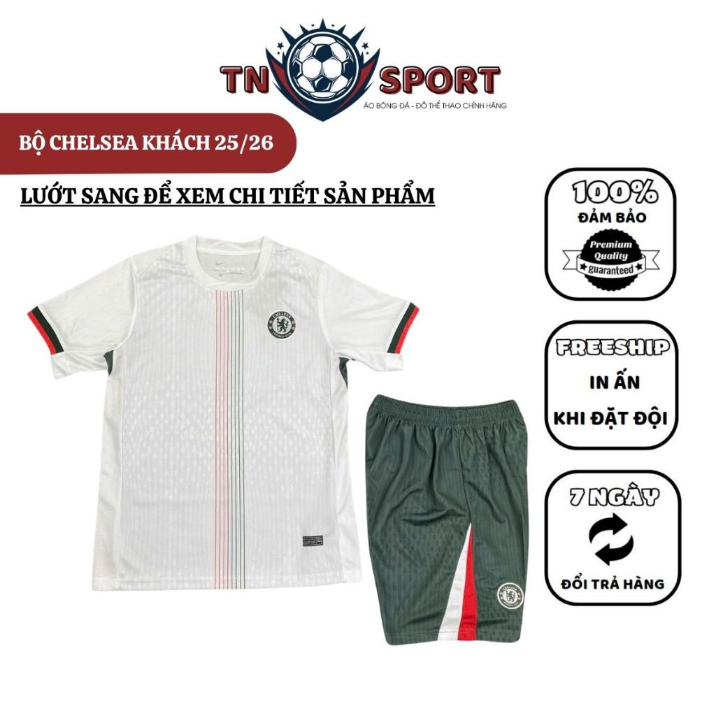 Chelsea Away Set 25/26 beautiful version Thai fabric, loose shape ...