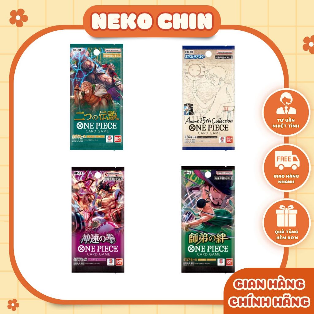 One Piece TCG Cards - Prb-01, OP-08, EB-01, EB-02, OP-09, OP-10, OP-11, OP-12 (1 retail pack ...