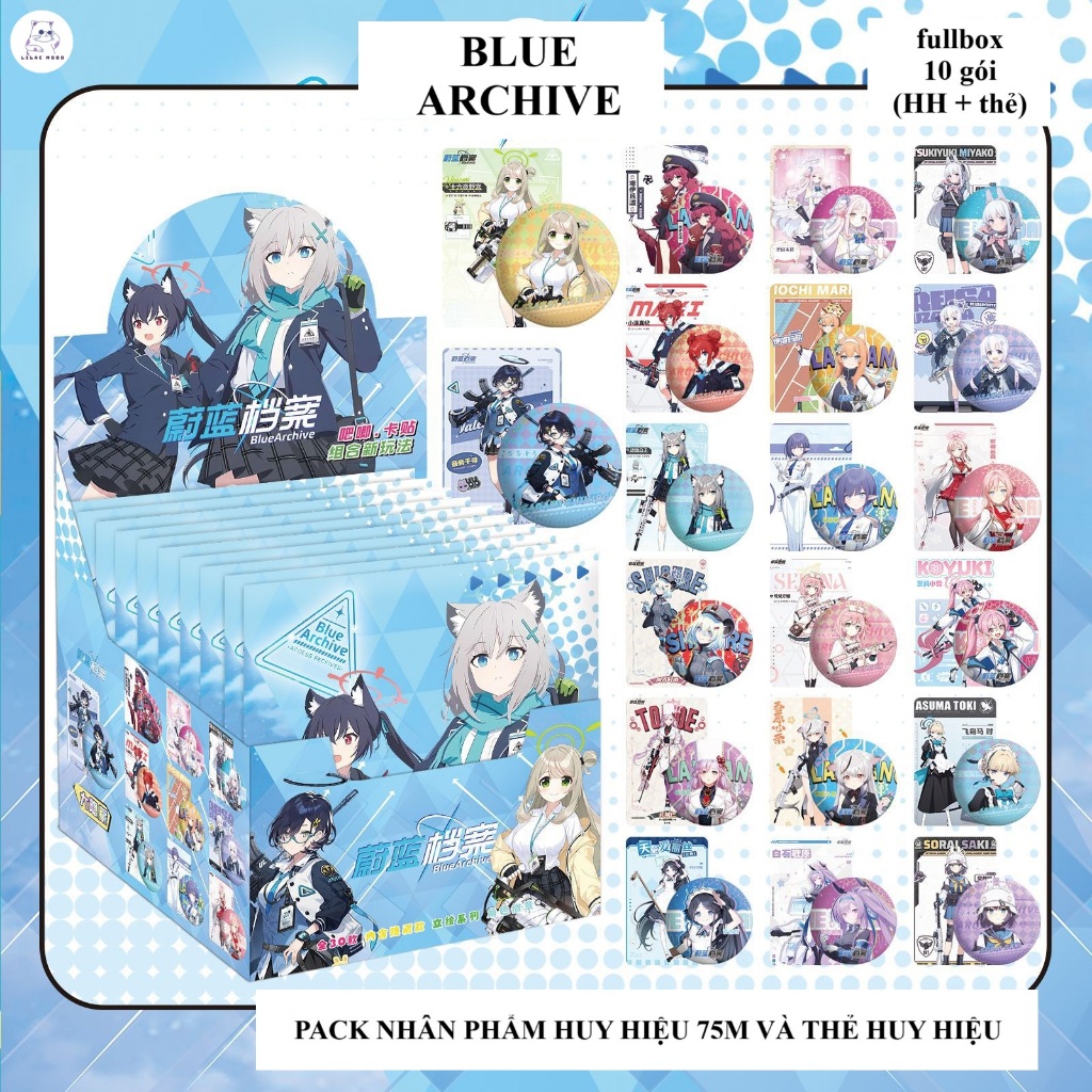 (3) available (new) Blue Archive dignity Pack | Combo 75mm badge and ...