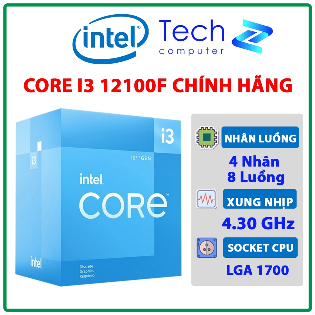 Intel Core i3 12100F CPU | Shopee Malaysia