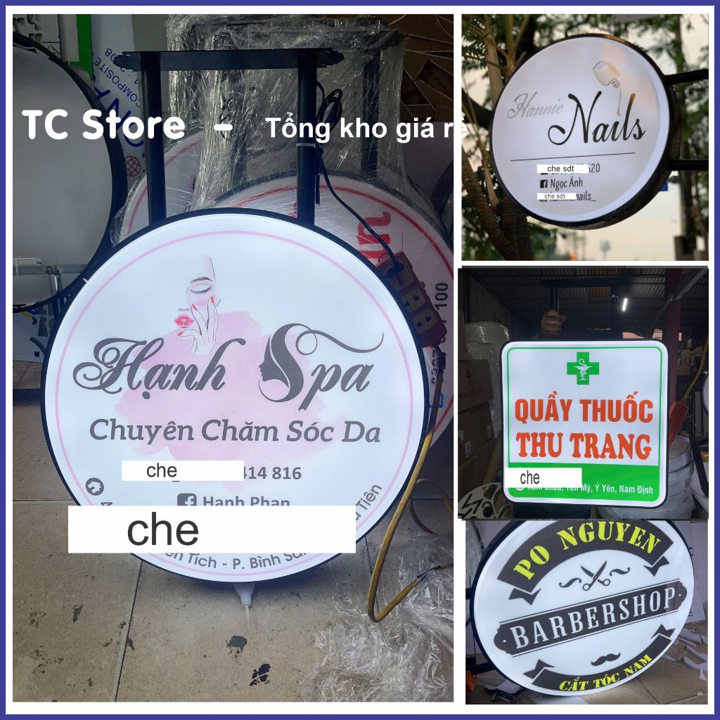 Waving advertising sign, 60cm poly round and square embossed mica light ...