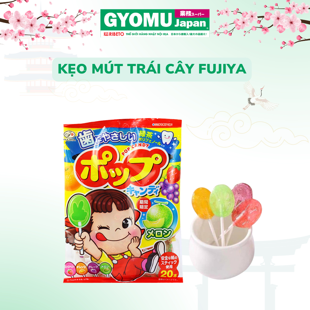 Fujiya fruit-flavored lollipops 20 pieces/pack - Japan - Gyomu Japan ...