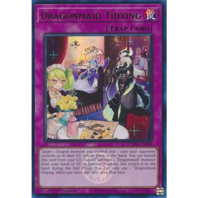 [KW2 Yugioh] [EN-US] [Waifu] Dragonmaid Tidying Card - BLMM-EN069 ...