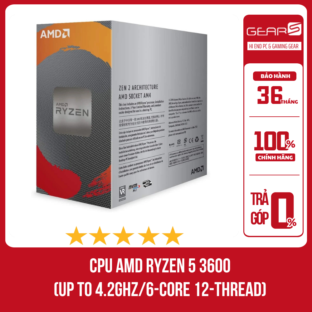 [FULL VAT] AMD Ryzen 5 3600 CPU - Full Box - | Shopee Malaysia