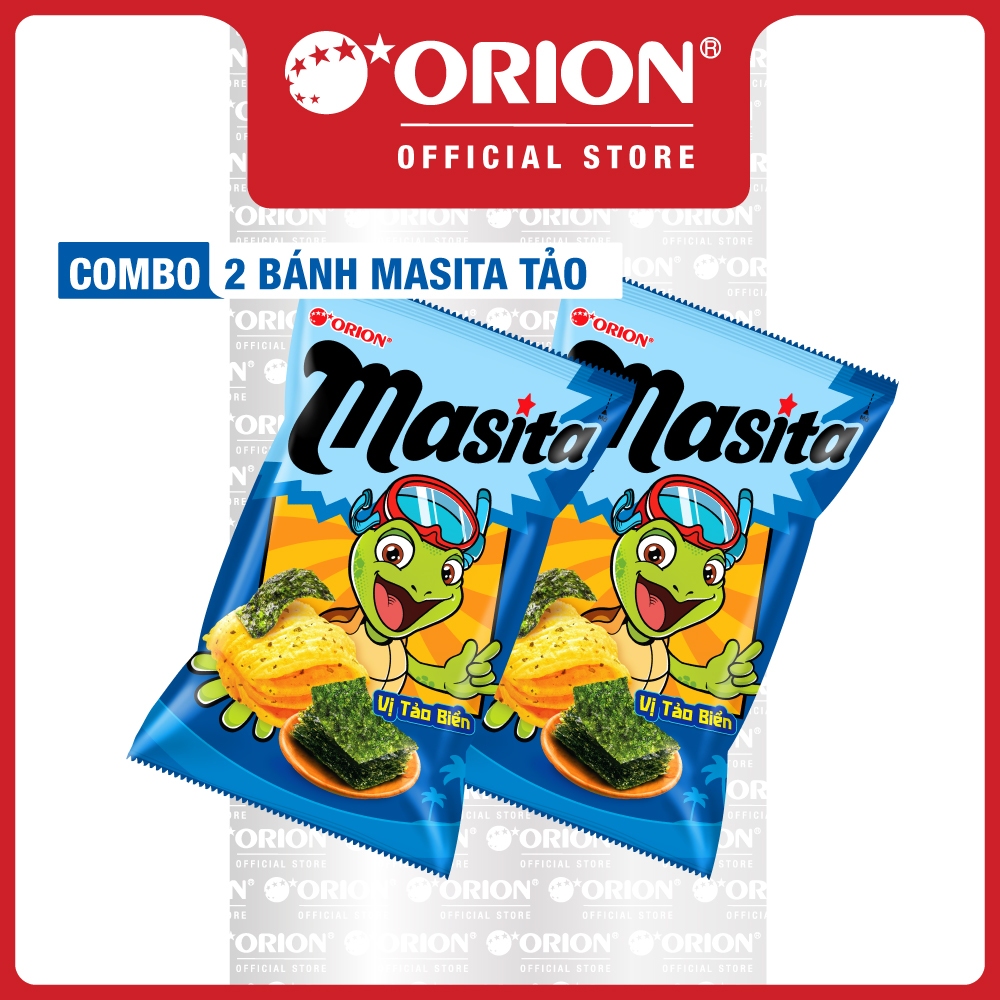 Combo of 2 Packs of Orion Masita Sweet Algae Flavor Snacks (60G/Pack ...