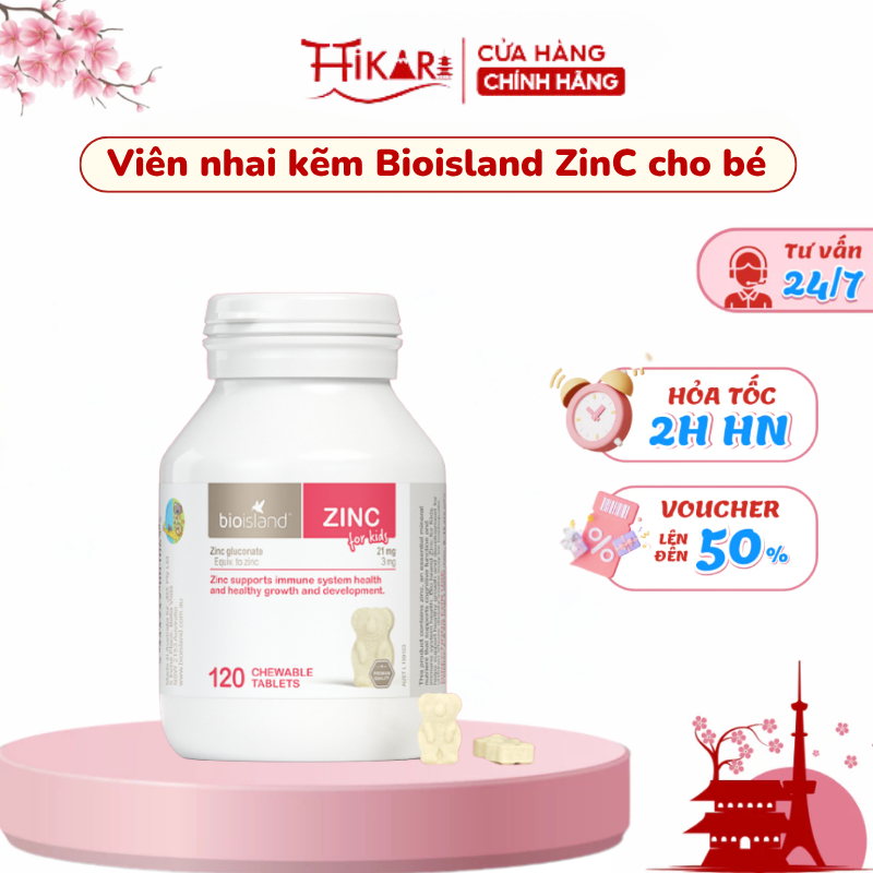 Bioisland ZinC chewable tablets help babies eat well and increase ...