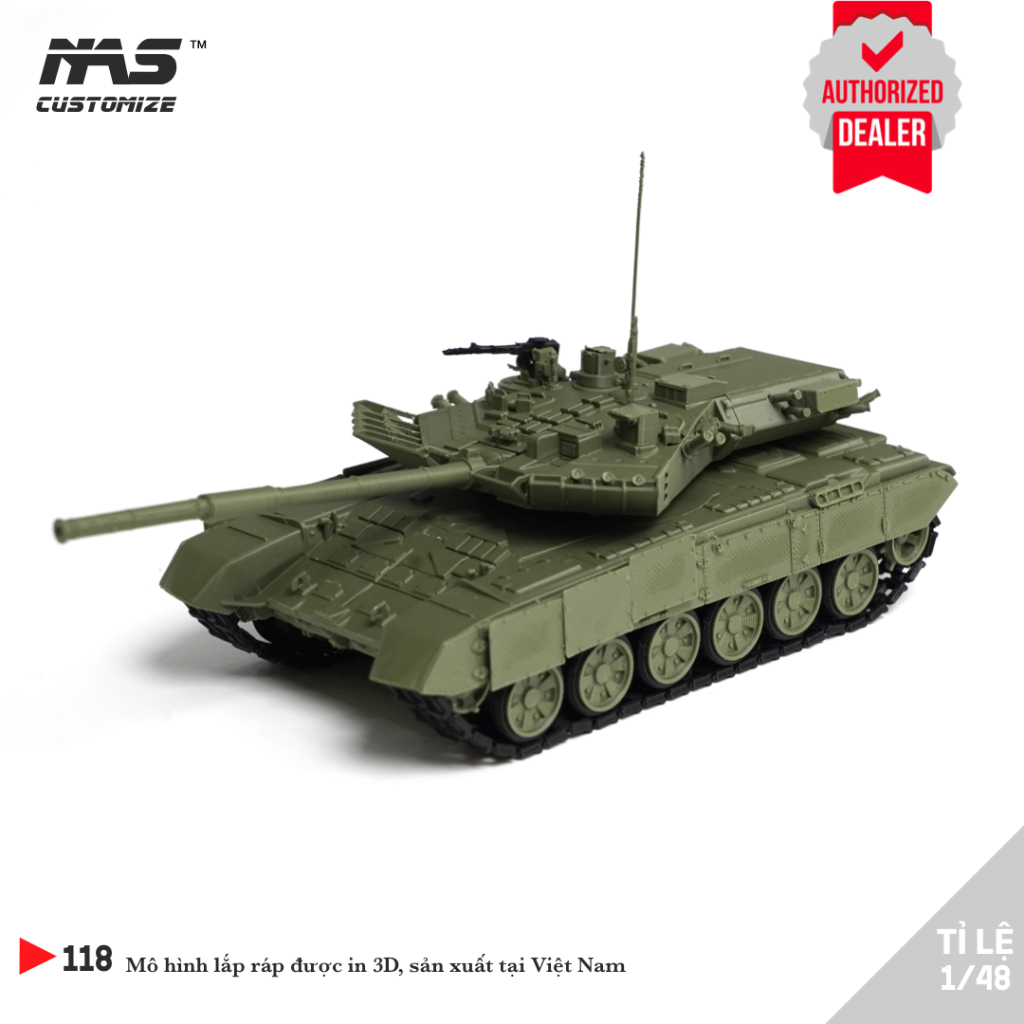 [NAS] Russian tank model T-90A Burlak 1/48, Military model of Russian tank T90A Burlak scale 1/ ...