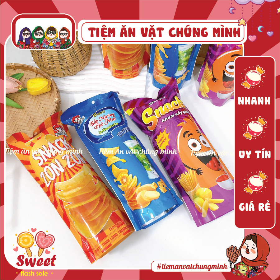 [COMBO 5 PACK] Lala Flavored Potato Shake Snack, Spicy Shrimp, Seaweed ...