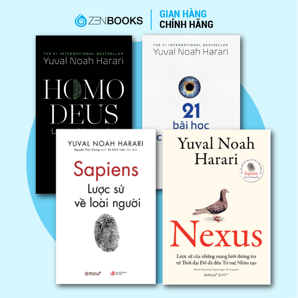 Yuval Noah Harari Book Series - A Brief History of Humanity, Future ...