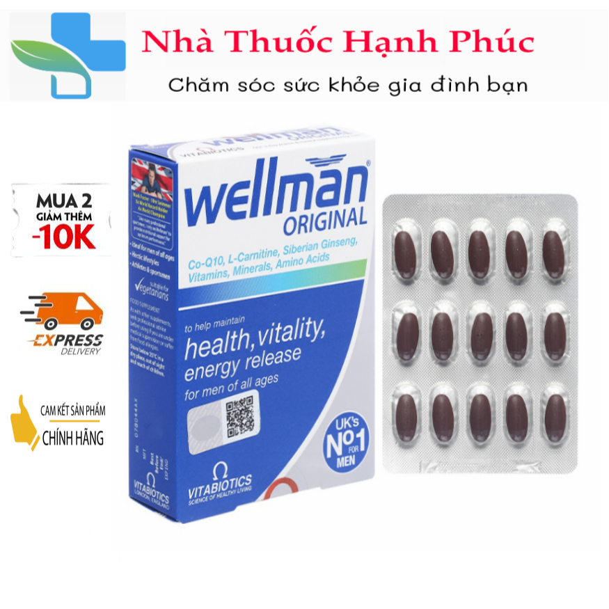 VITABIOTICS WELLMAN ORIGINAL – MULTI-VITAMIN SUPPLEMENT FOR MEN (30 ...