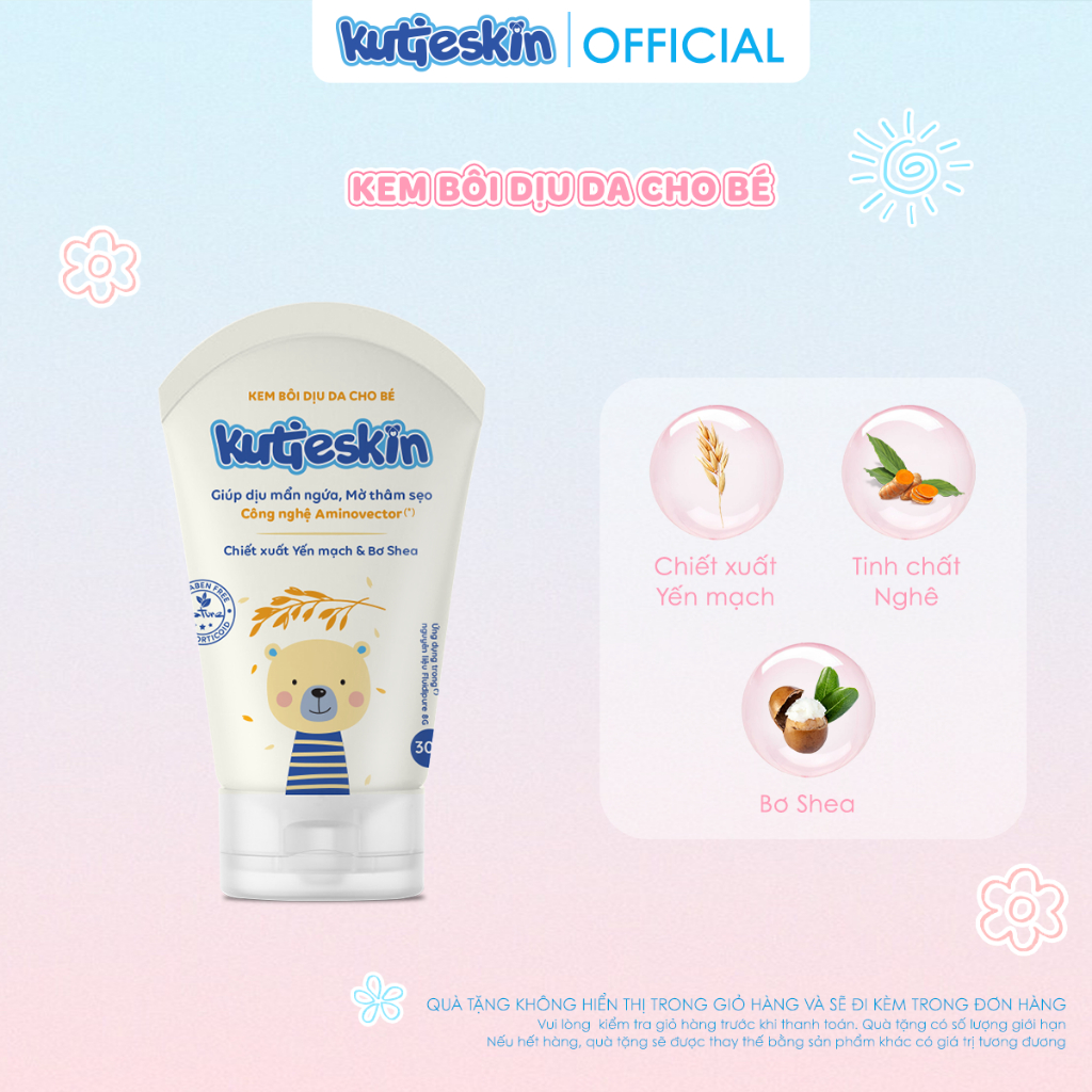 Kutieskin skin soothing cream 30g for babies (Cream for rashes - diaper ...