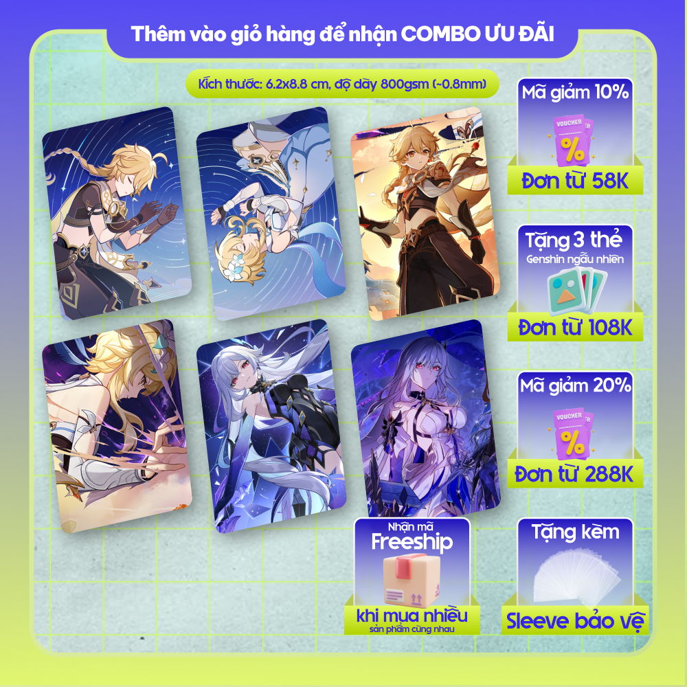 SKIRK AETHER LUMINE INEFFA | GENSHIN IMPACT Character Card | CARD with ...