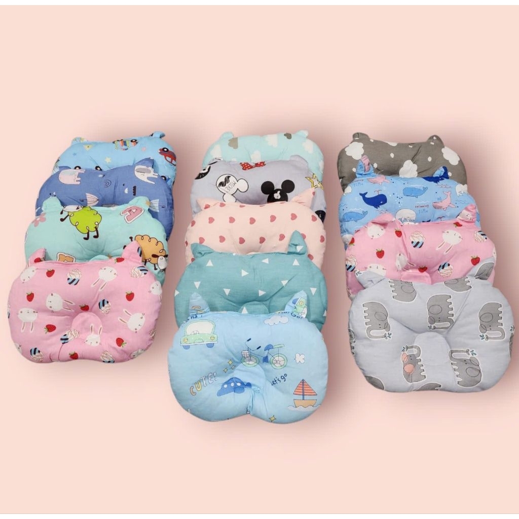 Newborn Concave Pillow to Prevent Head Distortion, Raw Silk Fabric in ...