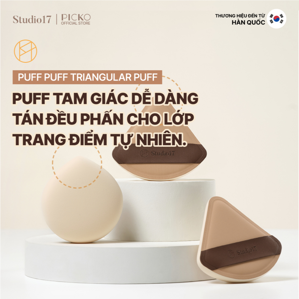 Triangular Foundation Sponge STUDIO17 PUFF TRIANGULAR PUFF | Shopee ...