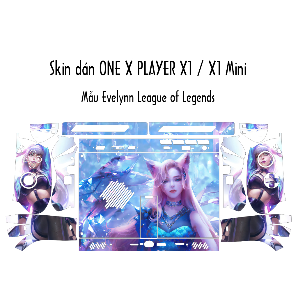 Skin stickers for One X Player X1 / X1 Mini Evelynn LOL | Film 3M ...