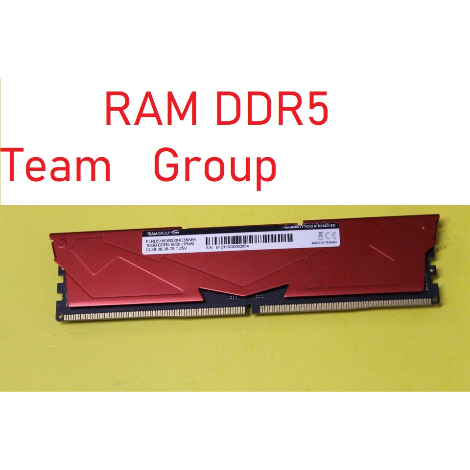 Ram ddr5 pc 8gb and 16gb TEAMGROUP buss 5600 / 6000 heatsink for ...