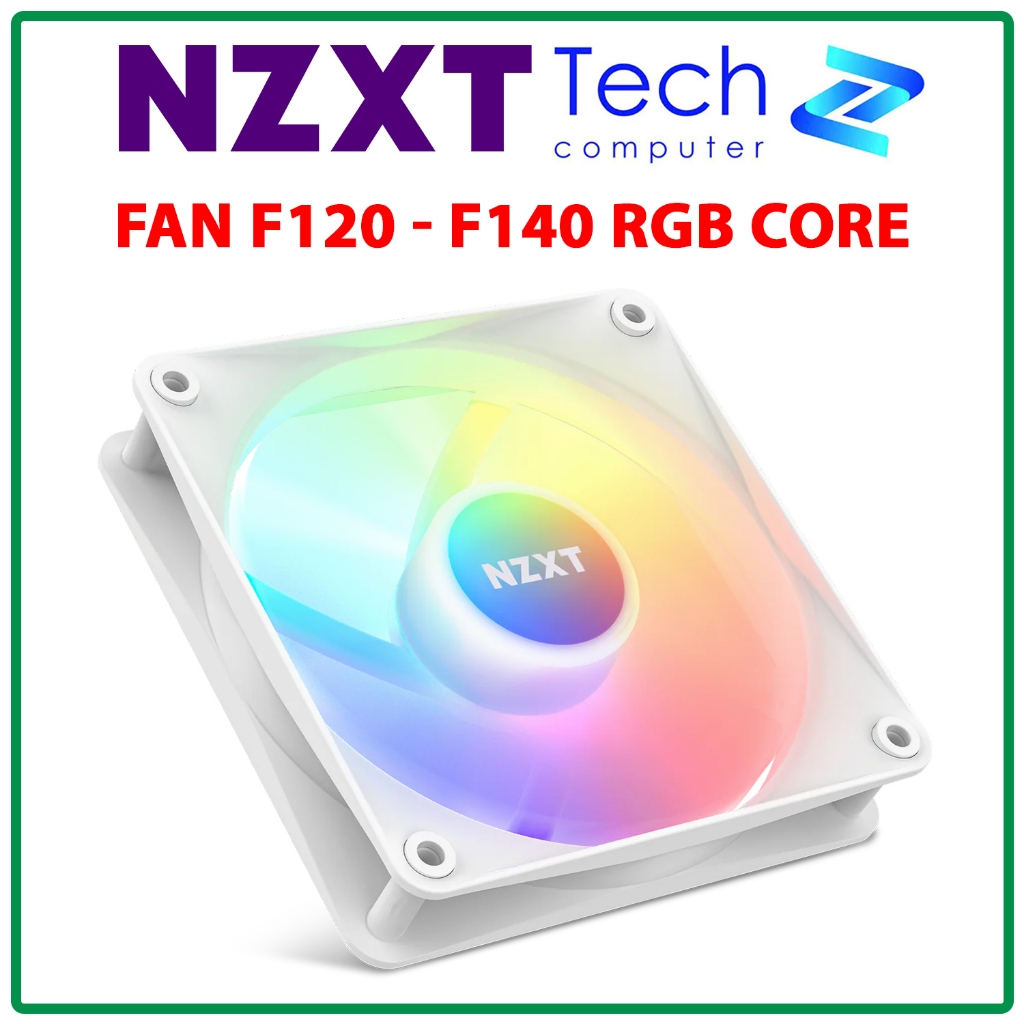 Genuine NZXT F120 / F140 RGB CORE White Case Fan (Single Pack) | Shopee ...