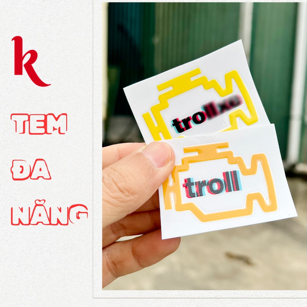 Troll Car logo funny traffic sticker | Shopee Malaysia
