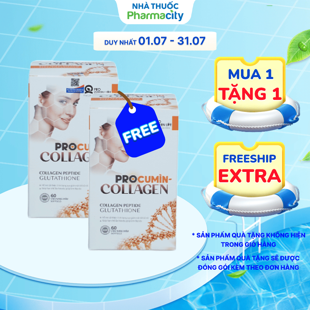 Procumin – Collagen pills help improve female hormone decline (Box of ...