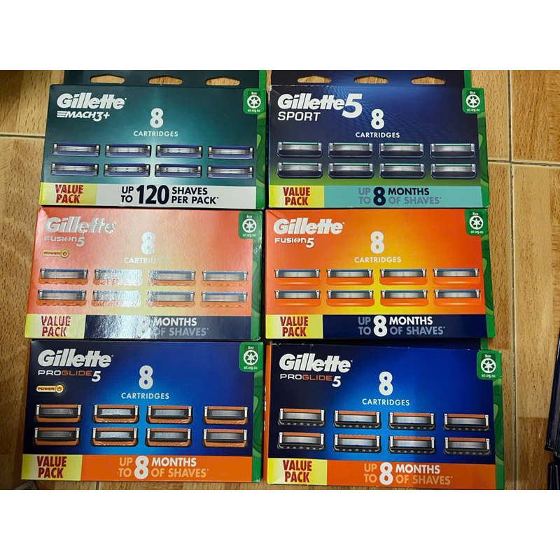 (New product - sharp blades) Gillette 5-blade Fusion/Proglide/Proshield ...